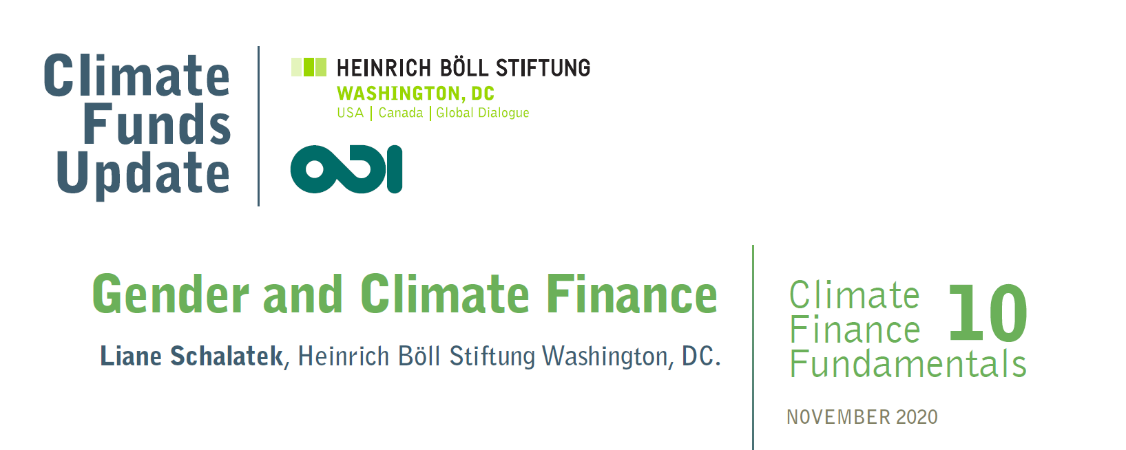 Climate Finance Fundamentals 10: Gender and Climate Finance | Heinrich ...