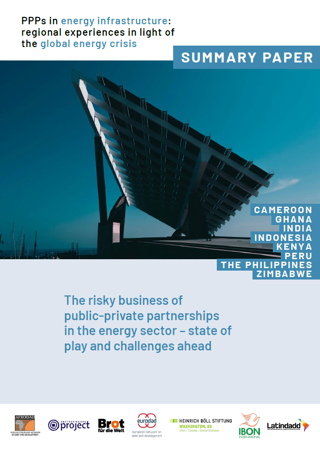 PPPs in energy infrastructure | Heinrich Böll Stiftung | Washington, DC ...