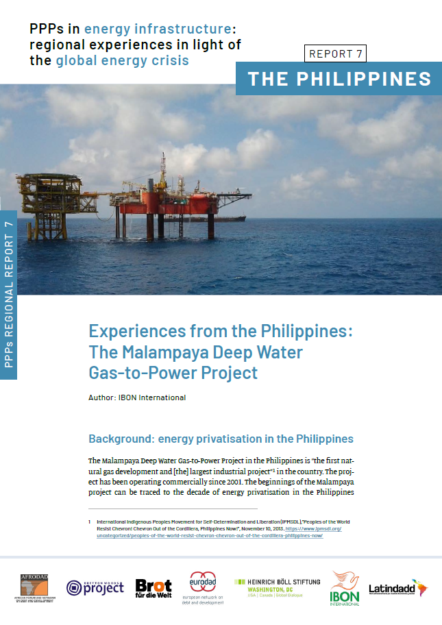 The Philippines: The Malampaya Deep Water Gas-to-Power Project ...