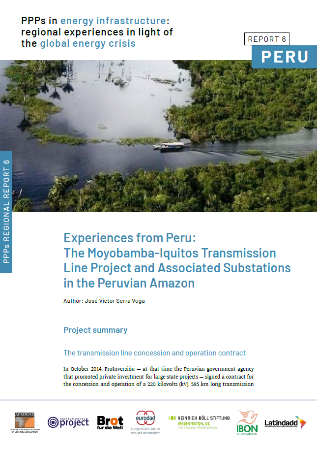 Peru: The Moyobamba-Iquitos Transmission Line Project and associated ...