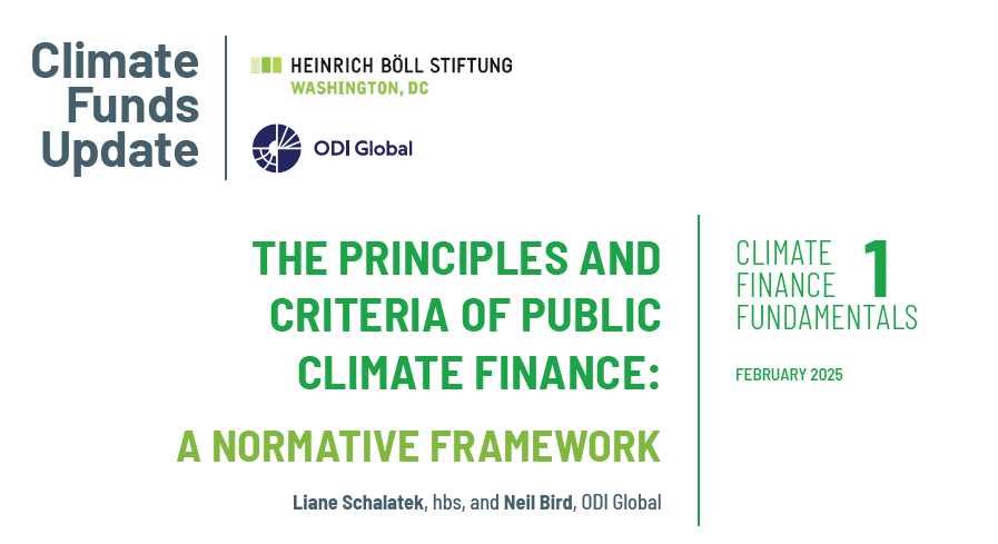 Climate Finance Fundamentals 1: The Principles and Criteria of Public ...