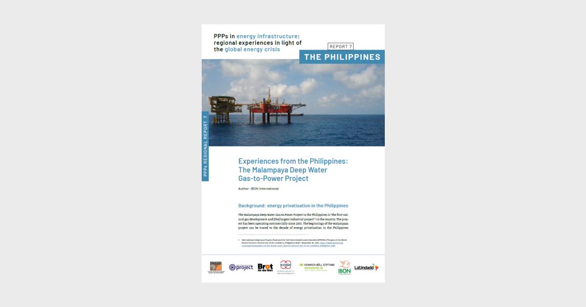 The Philippines: The Malampaya Deep Water Gas-to-Power Project ...