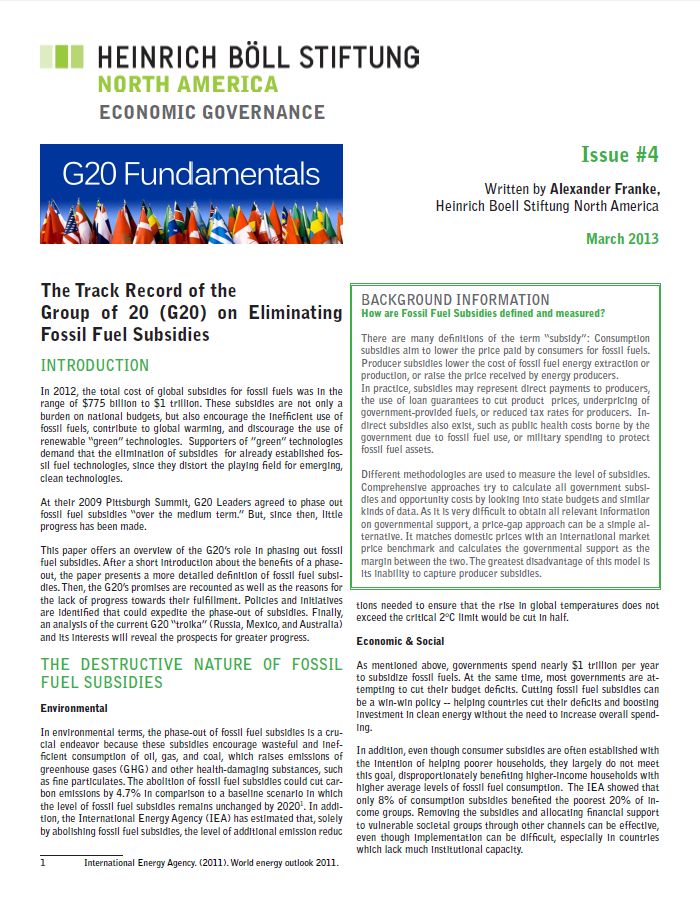 G20 Fundamentals | Heinrich Böll Stiftung | Washington, DC Office - USA ...