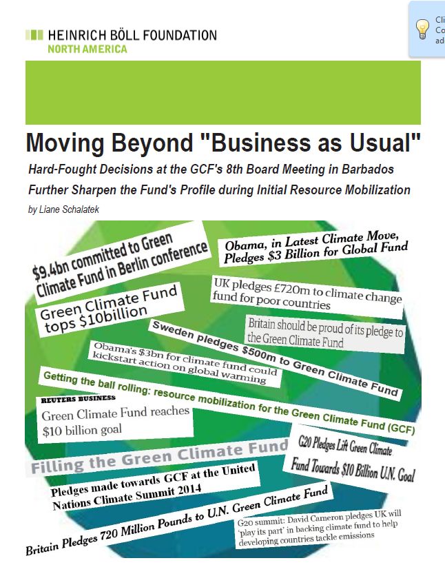 GCF Board Pre-Meeting and Meeting Summary Reports | Heinrich Böll ...